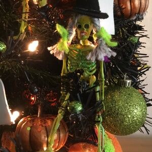 Hand Crafted | Holiday | New Halloween Skeleton Tree Hand Crafted 26 ...